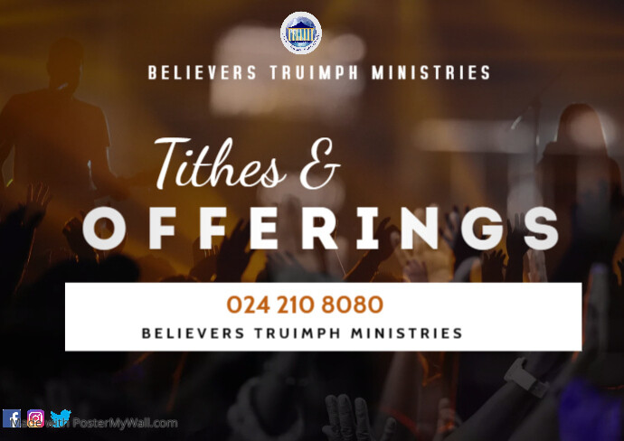 Church Offering Flyers | PosterMyWall