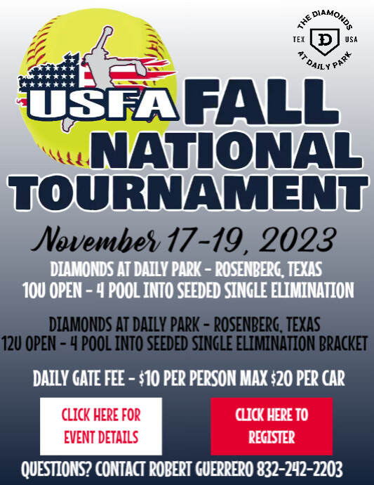2023 USFA FALL INVITATIONAL | PosterMyWall