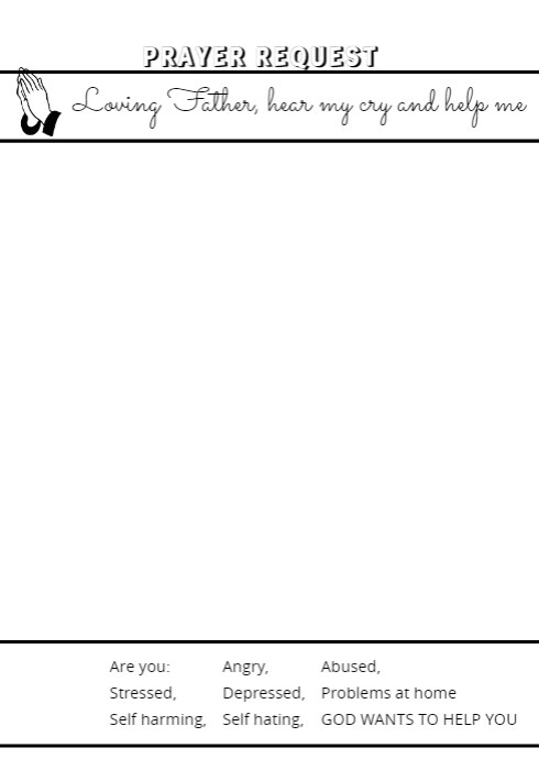 Prayer request card | PosterMyWall