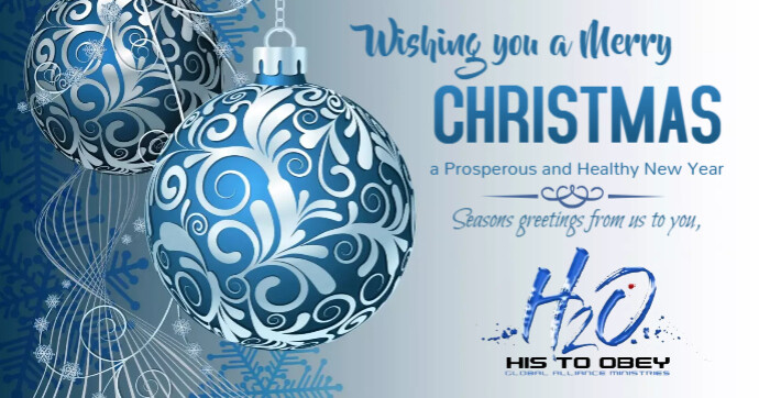 H20 Christmas Card | PosterMyWall