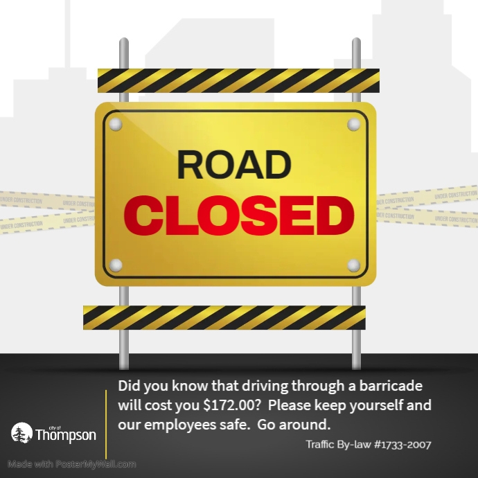 road closed | PosterMyWall