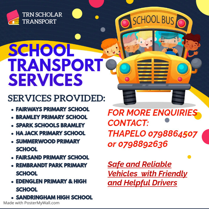 TRN SCHOLAR TRANSPORT | PosterMyWall