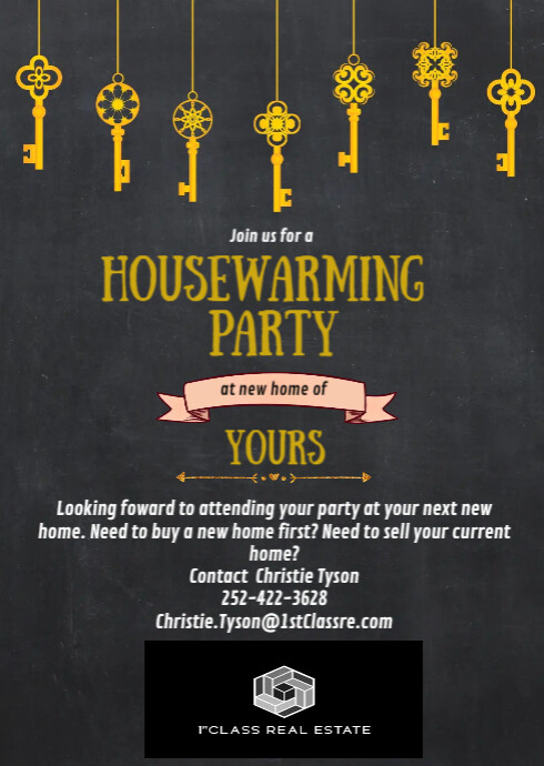 Home sweet home party theme invitation | PosterMyWall