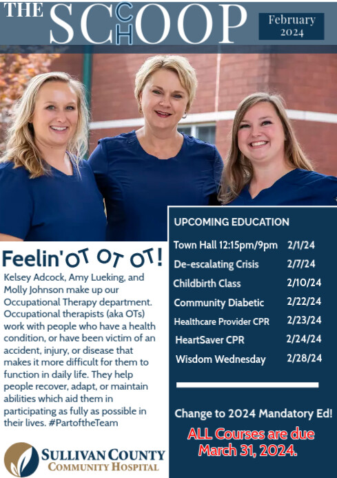 2024 Newsletter Cover/Need to Know | PosterMyWall