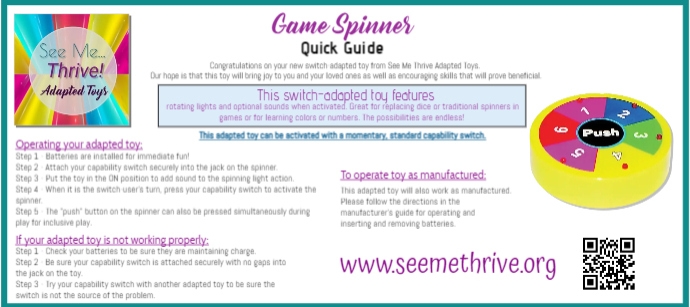 Game spinner Instructions | PosterMyWall