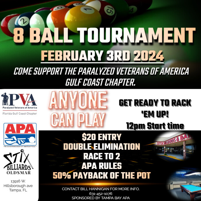 Billiards tournament invitation flyer | PosterMyWall