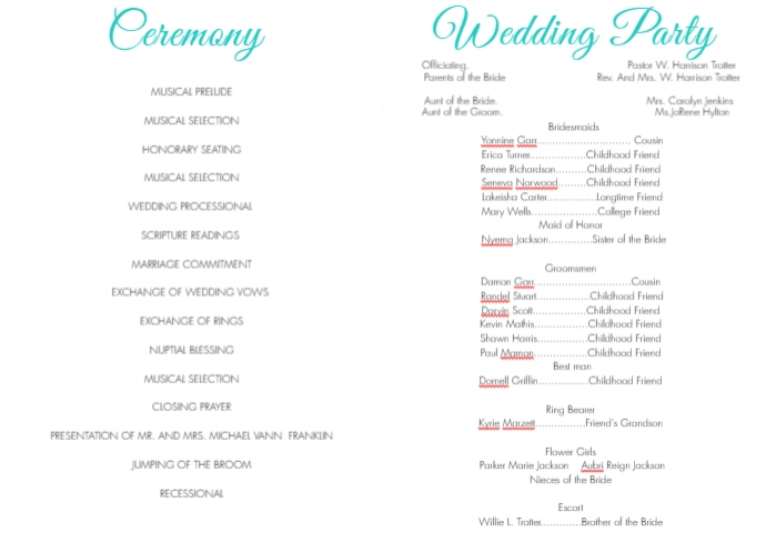 Program- inside | PosterMyWall