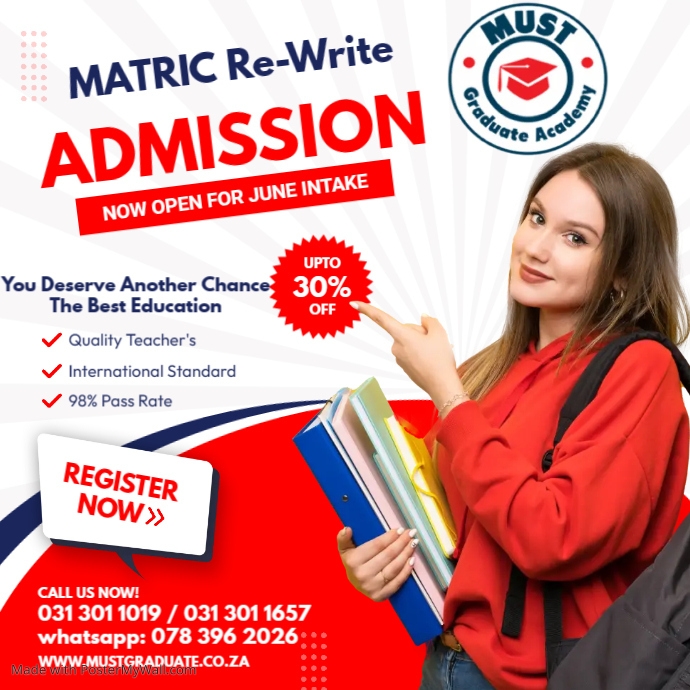 MATRIC Re-Write | PosterMyWall