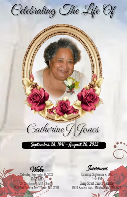 Floral Funeral Invitation Card Template | PosterMyWall
