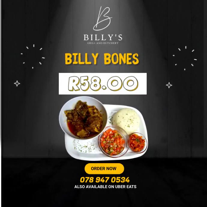 Copy of BILLY BONES | PosterMyWall