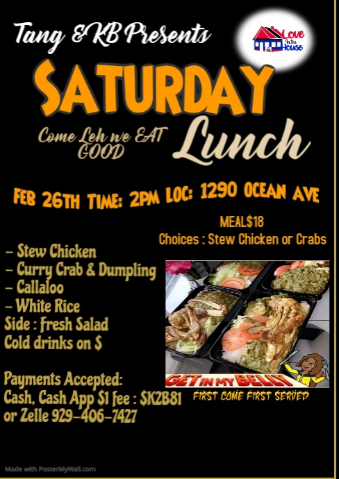 Copy of Sunday Brunch Buffet Breakfast Flyer Poster Restaurant Gold ...