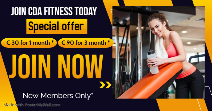 Fitness Workout Video Thumbnail | PosterMyWall