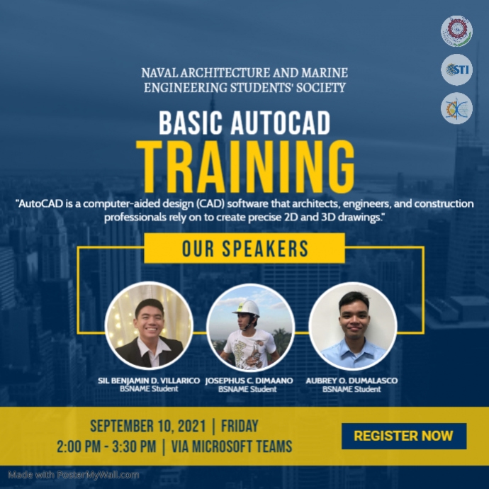 Copy of Basic AutoCAD Training - Announcement Poster | PosterMyWall
