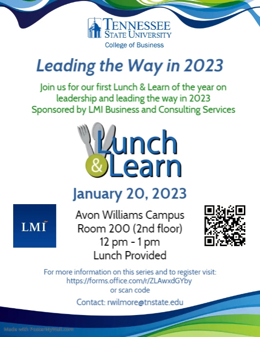 Lunch and Learn Leadership | PosterMyWall