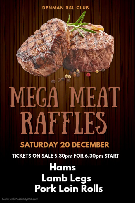 Copy of Meat Raffles Poster | PosterMyWall