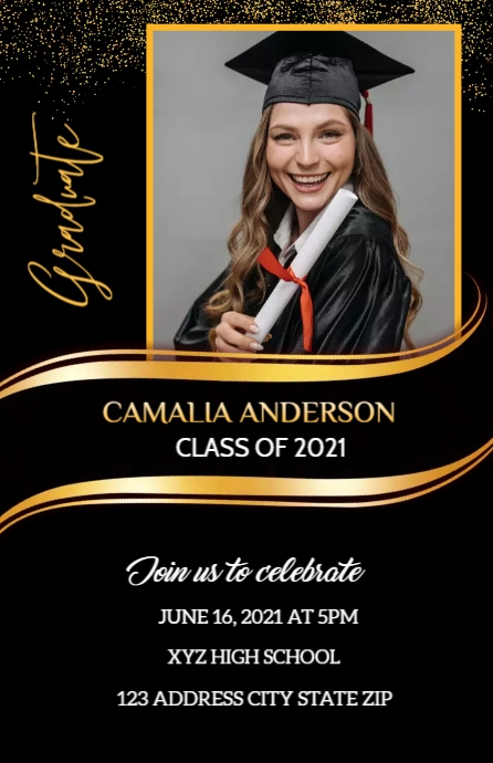 Graduation Announcement Invitation | PosterMyWall