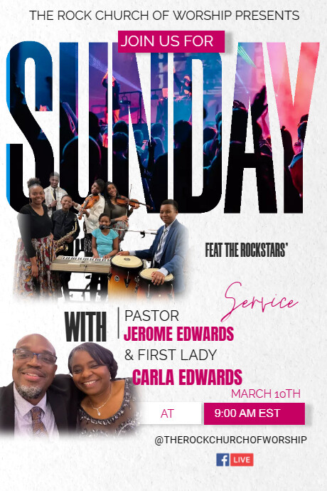 sunday service | PosterMyWall