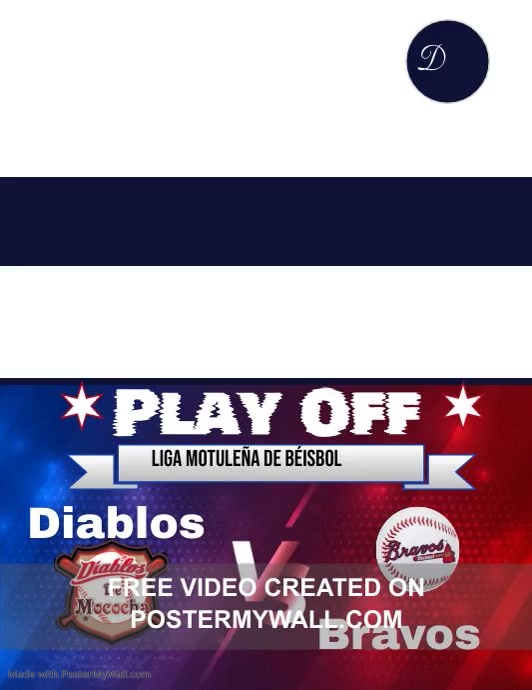 Copy of Copia de Baseball Match Flyer Template | PosterMyWall