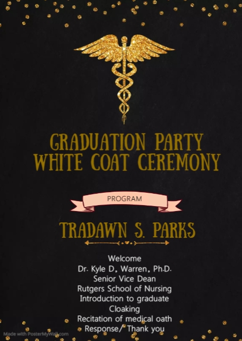 Copy of Nurse doctor graduation party invitation | PosterMyWall