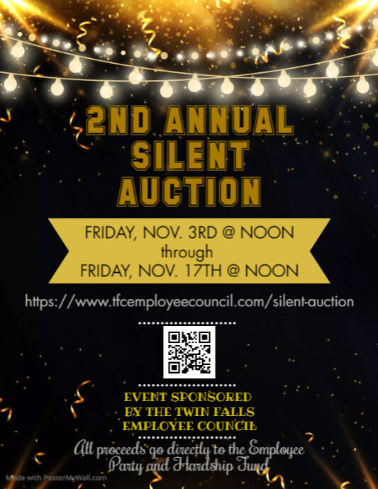 Silent Auction Fundraising Event | PosterMyWall