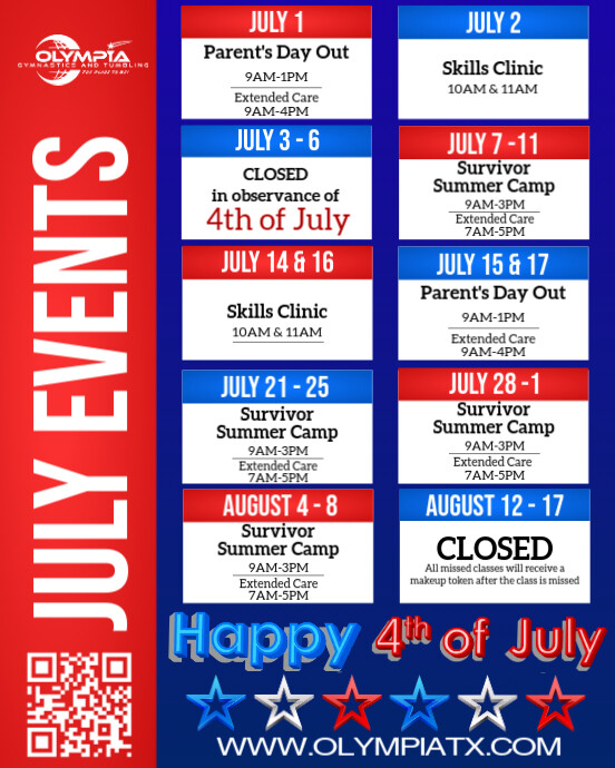 Copy of July Events | PosterMyWall