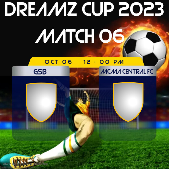 Football Soccer Match Poster Template | PosterMyWall