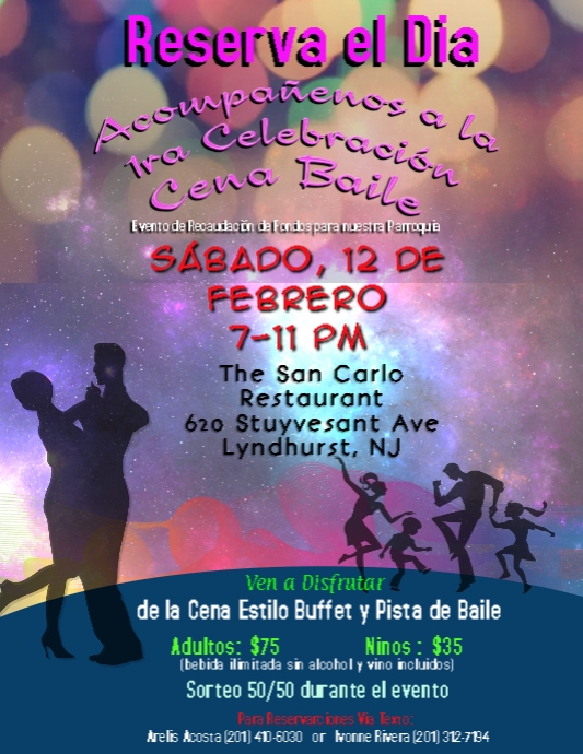 Spanish Dinner Dancing Event Flyer | PosterMyWall