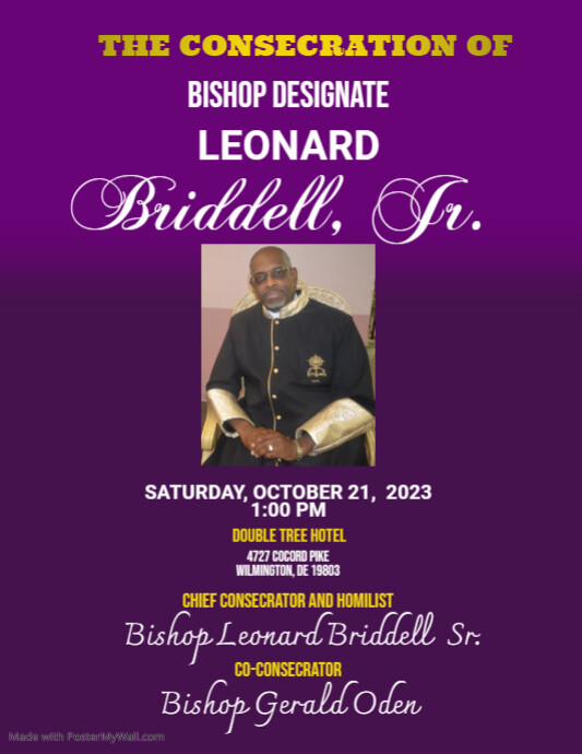 Consecration Service | PosterMyWall