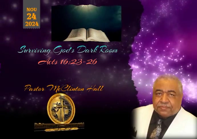 Sermon Title Pastor Hall | PosterMyWall