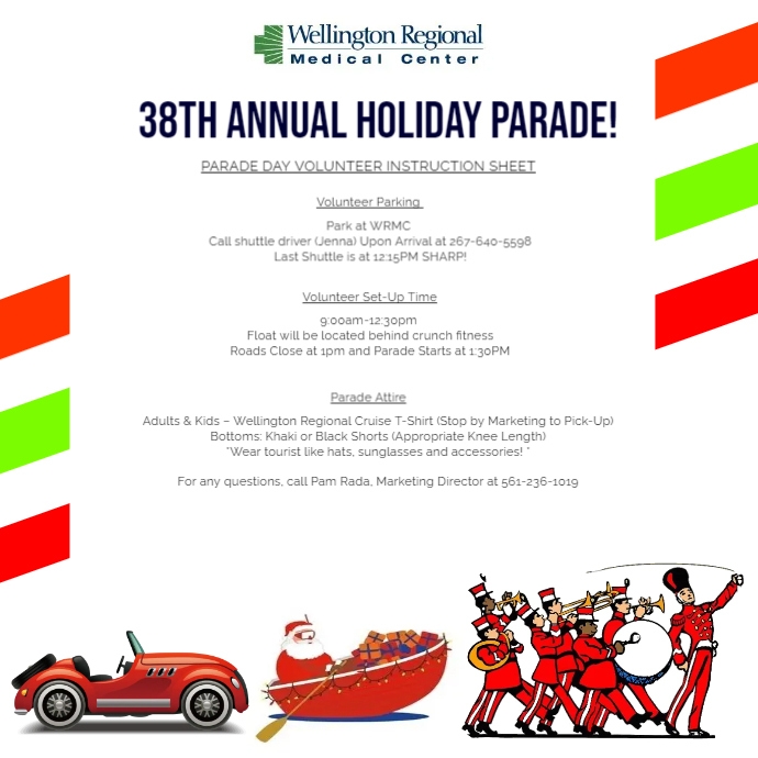 Holiday Parade Instructions 2022 | PosterMyWall