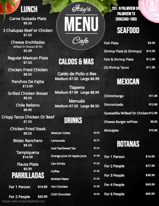 Copy of Copy of Copy of Menu | PosterMyWall
