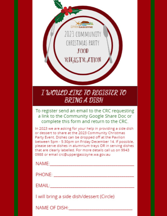 Copy of 2023 CCP Food Registration Poster | PosterMyWall