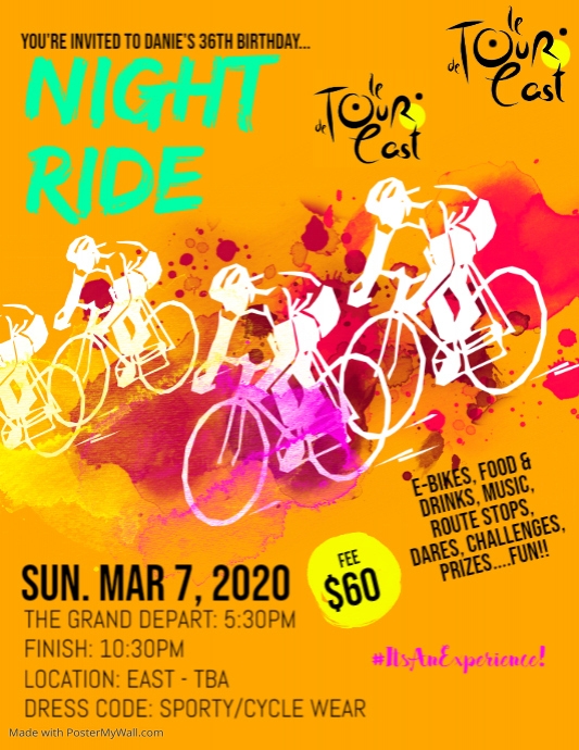 Copy of Bike Race Fundraising Flyer | PosterMyWall