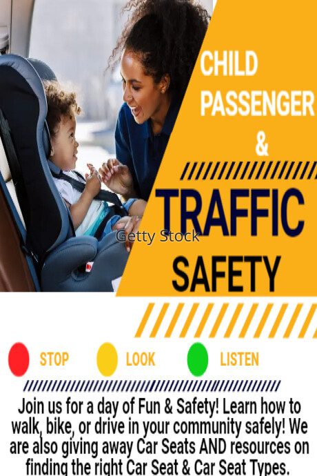 Yellow Safe Driving Tips Poster Template | PosterMyWall
