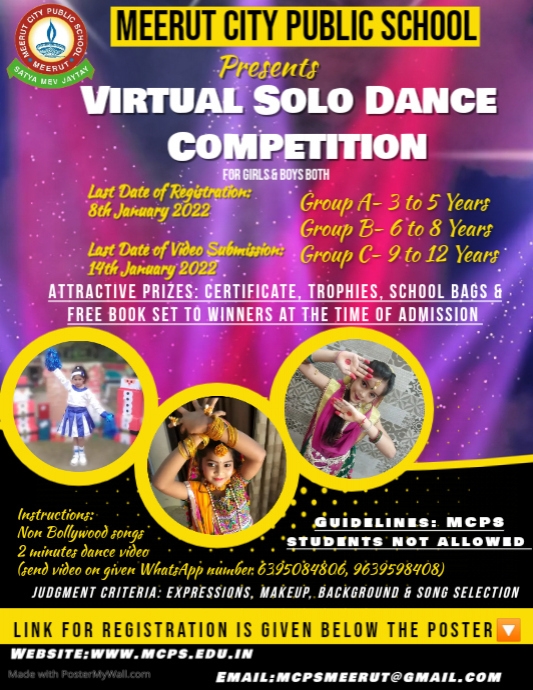 Copy of VIRTUAL SOLO DANCE COMPETITION | PosterMyWall