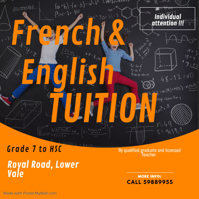 Copy of Home tuition teaching instagram post | PosterMyWall