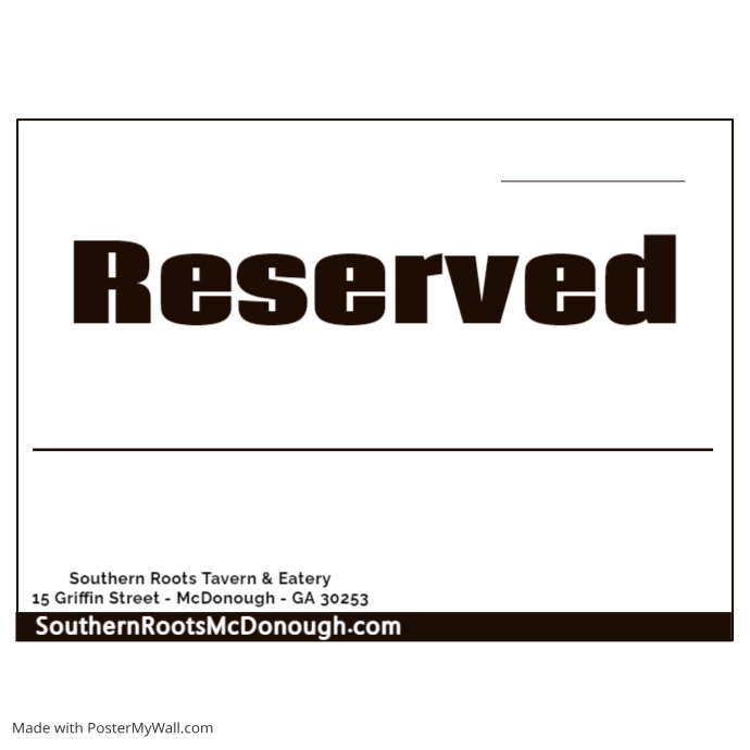 Reserve Your Table Now Instagram Post Last Mi (1) | PosterMyWall