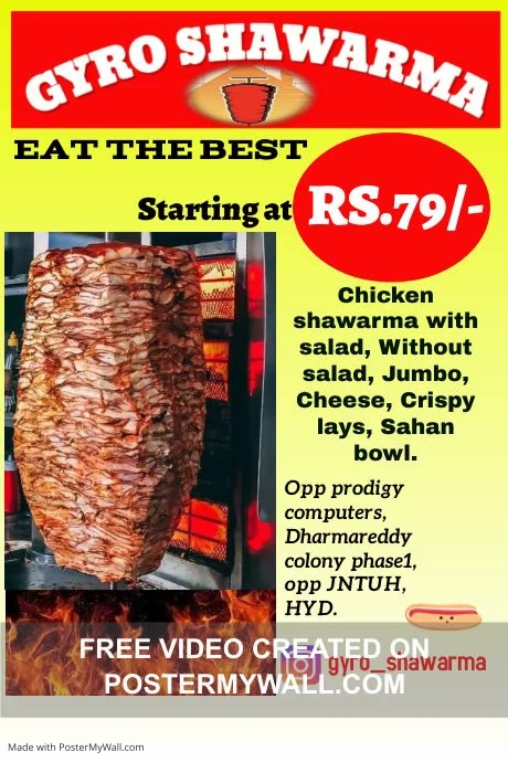 Copy of Shawarma template | PosterMyWall