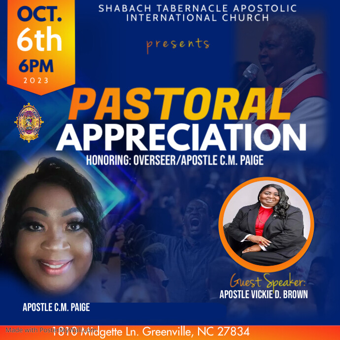 Pastor Appreciation | PosterMyWall