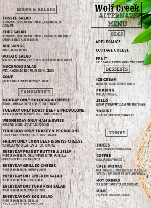 Lunch & Dinner | PosterMyWall