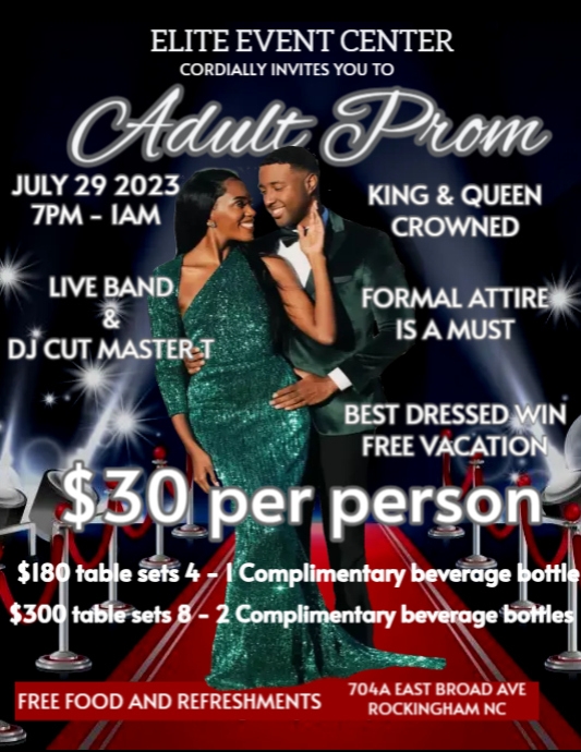 ADULT PROM FLYER 02 | PosterMyWall