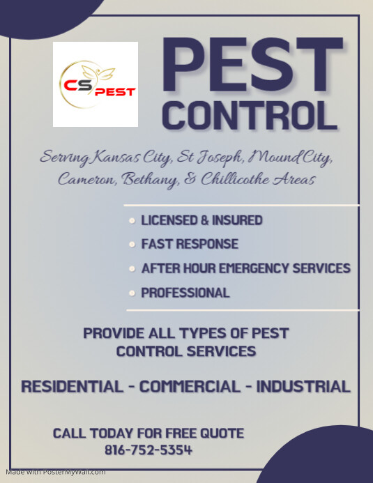 Pest Control Service | PosterMyWall