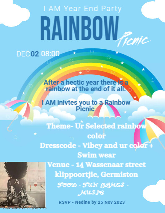 Copy of Find-A-Rainbow Day flyer template | PosterMyWall