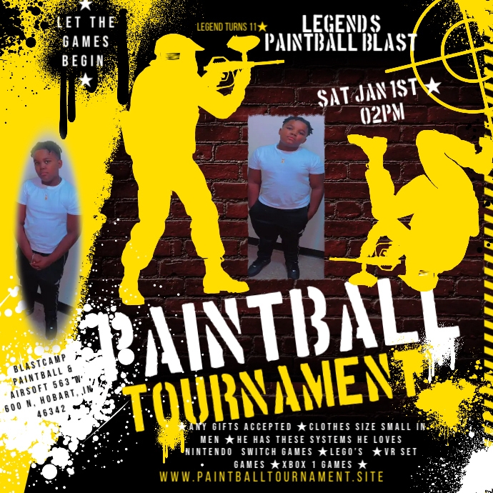 Copy of Copy of PAINTBALL BANNER | PosterMyWall