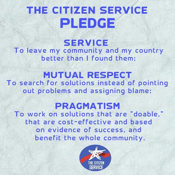 Copy of Citizen Service Pledge | PosterMyWall