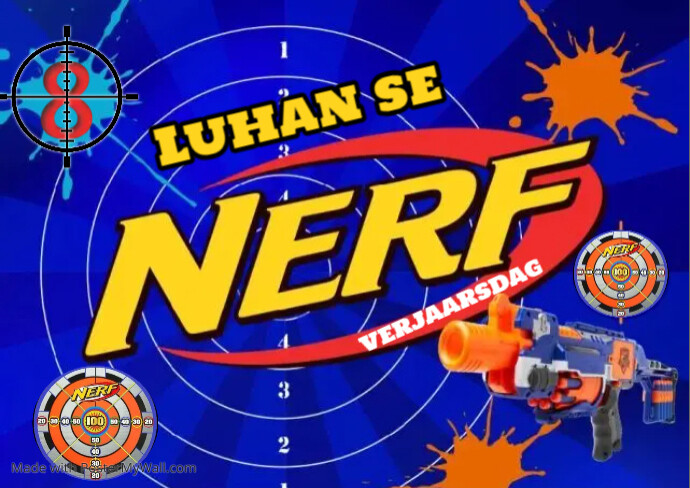 Copy of Nerf Birthday Invitation 4 (2) | PosterMyWall