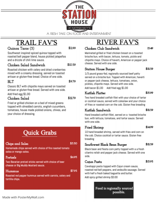 Main Menu Front | PosterMyWall