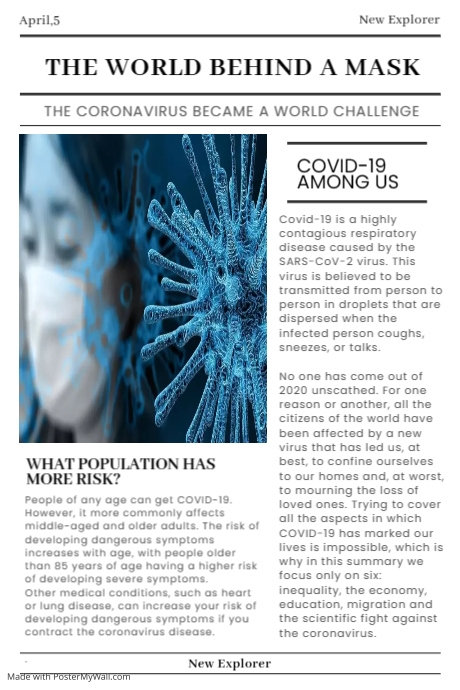 Conventional Newspaper Layout | PosterMyWall