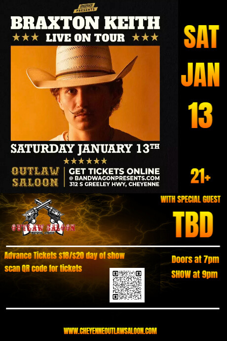 Braxton Keith promo ad | PosterMyWall