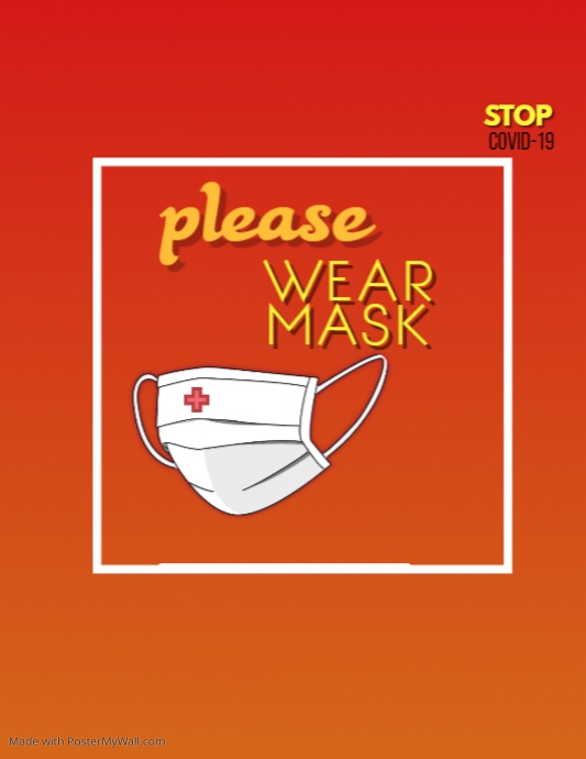 Copy of wear mask video, covid-19 video | PosterMyWall